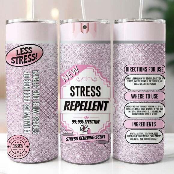 Handmade | Dining | Stress Repellent Spray Pink Diamond Glitter Sassy ...